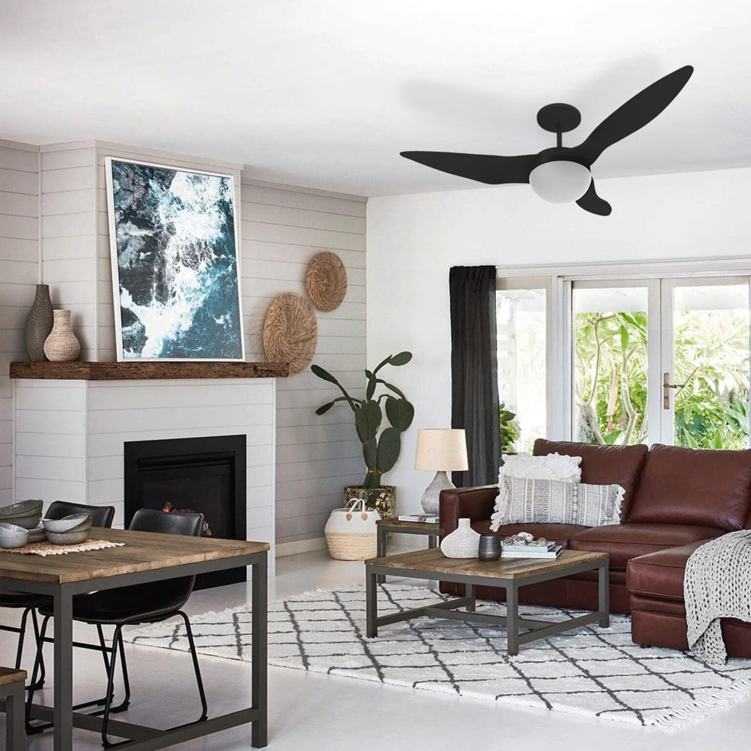 Ventilador De Teto Aliseu Terral Preto → Aliseu